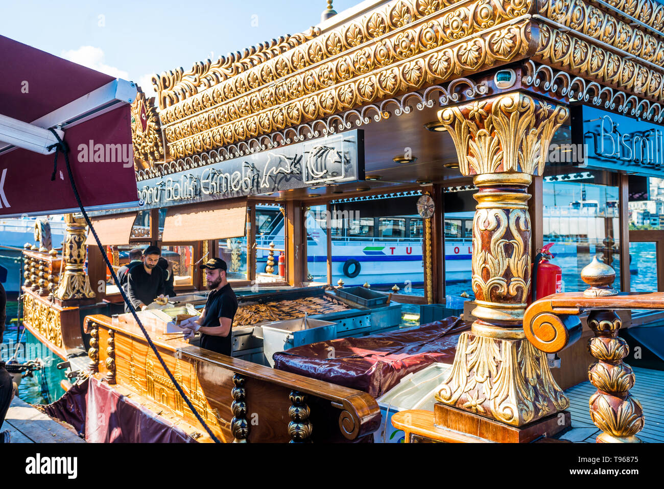 Turkey food fish sandwich boat hi-res stock photography and images - Alamy