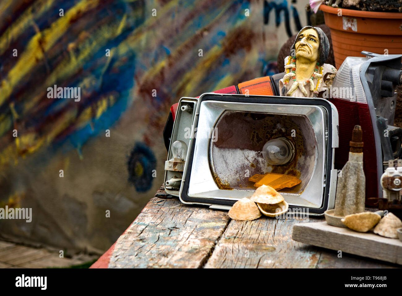 Unusual objects and strange collections with colour and textured ...