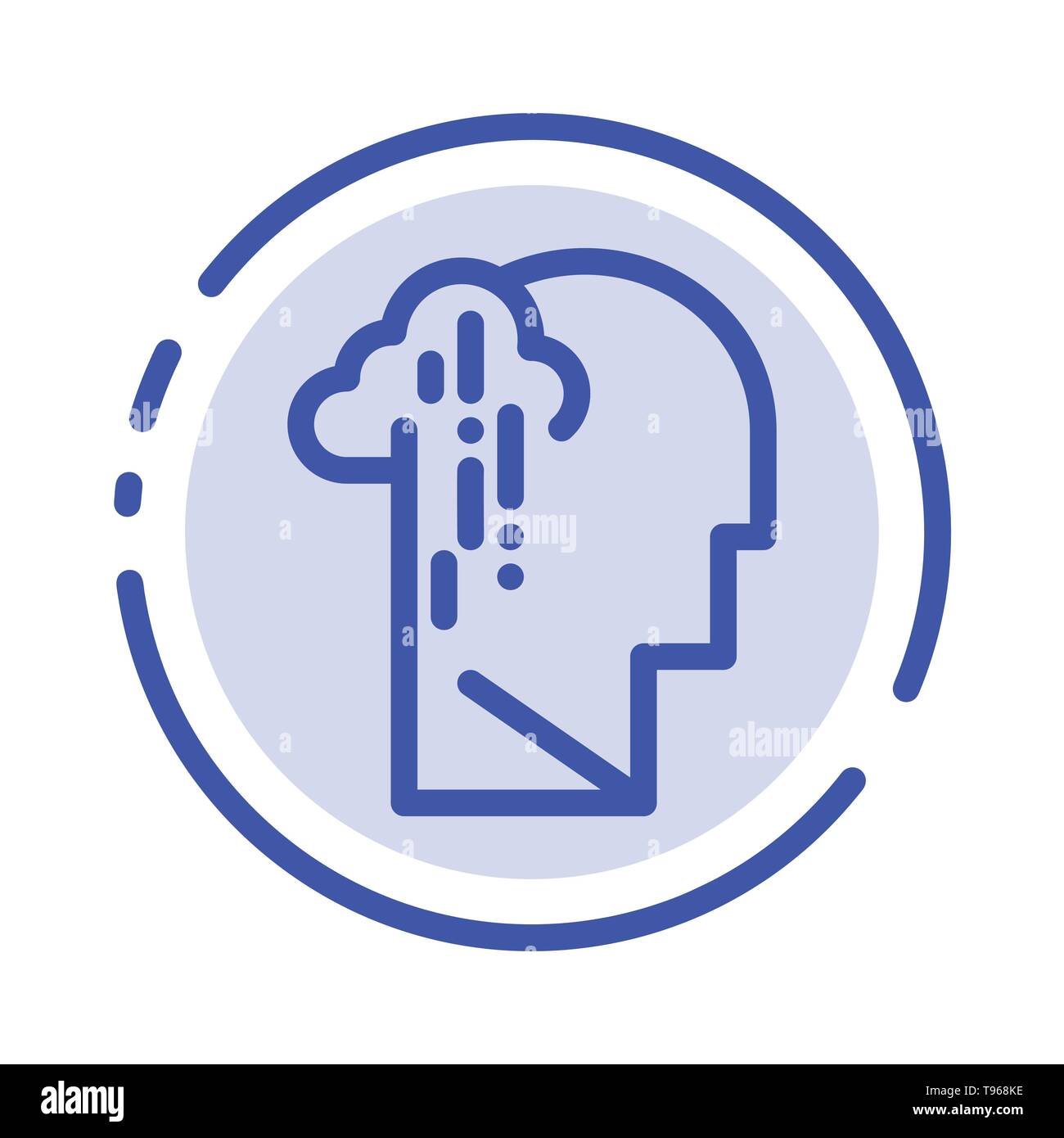 Sad face sadness depression icon Stock Vector Images - Alamy