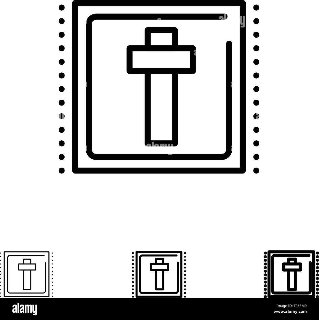 Bold church cross Stock Vector Images - Alamy