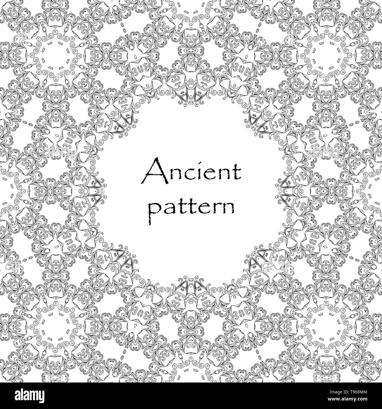 Frame with monograms for design and decorate Stock Vector Image & Art ...