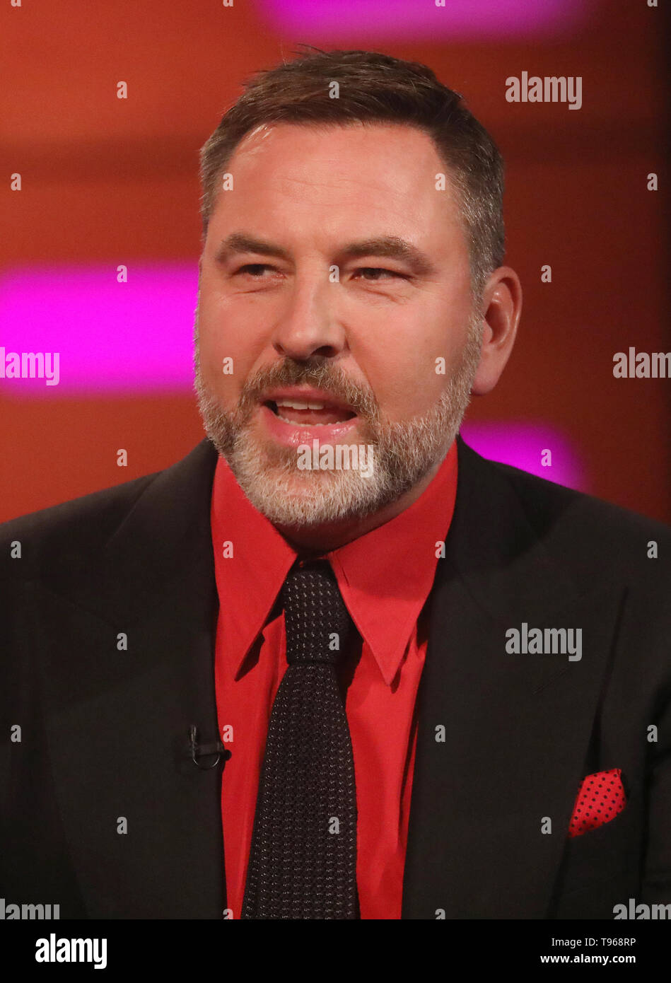David Walliams during the filming for the Graham Norton Show at BBC ...