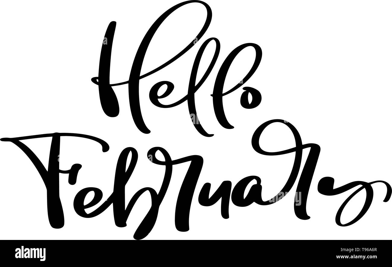 The month of february drawing hi-res stock photography and images - Alamy