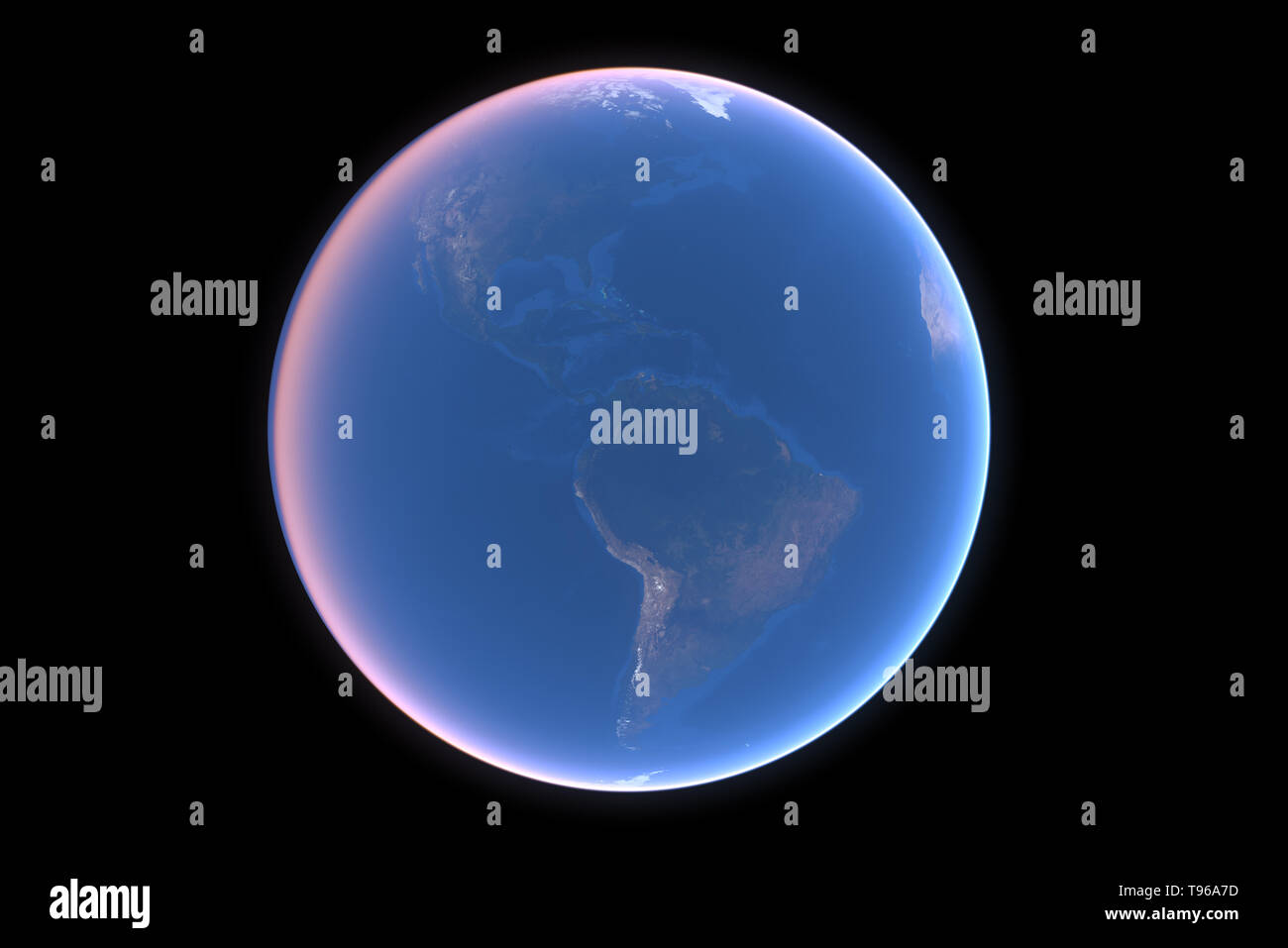 Earth animation with clouds weather sunsrise and sunset Stock Photo - Alamy