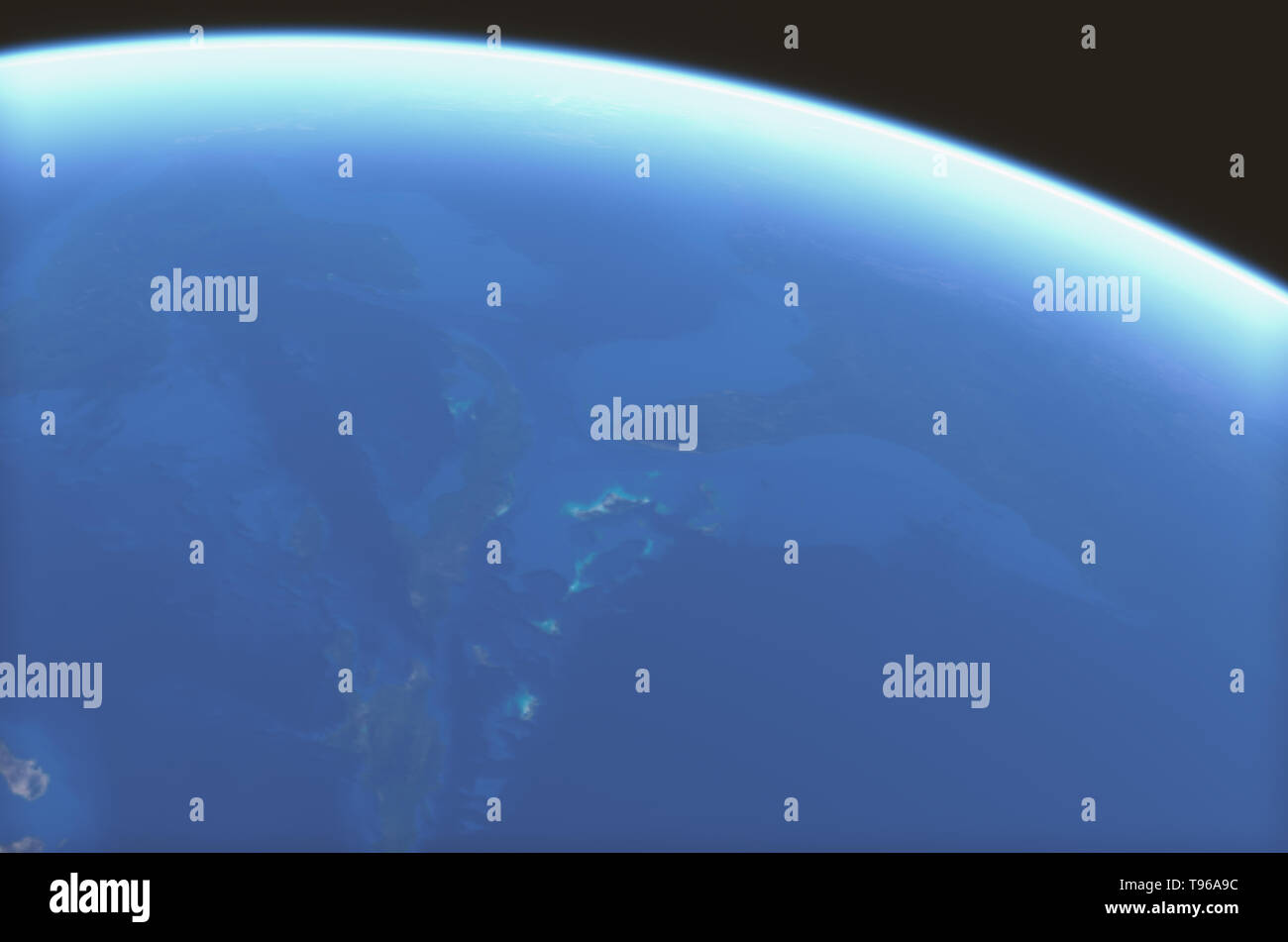 Earth animation with clouds weather sunsrise and sunset Stock Photo - Alamy