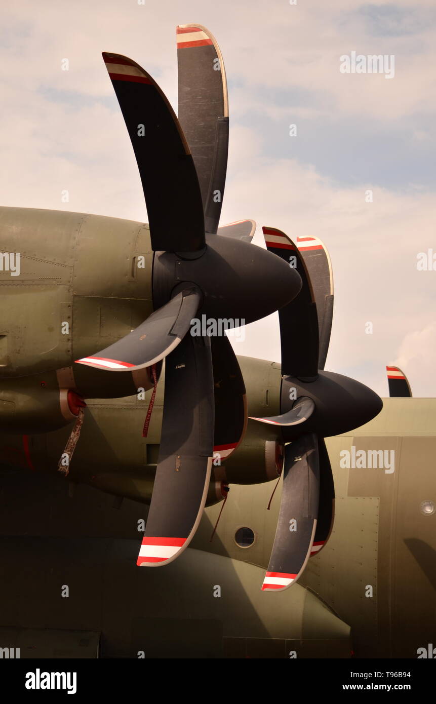 Airbus A400M Atlas in military airfield Stock Photo - Alamy