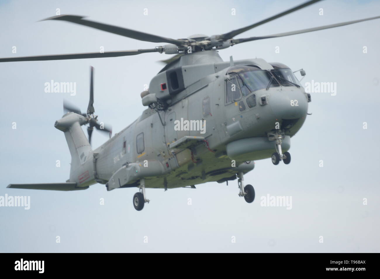 Merlin crowsnest helicopter hi-res stock photography and images - Alamy