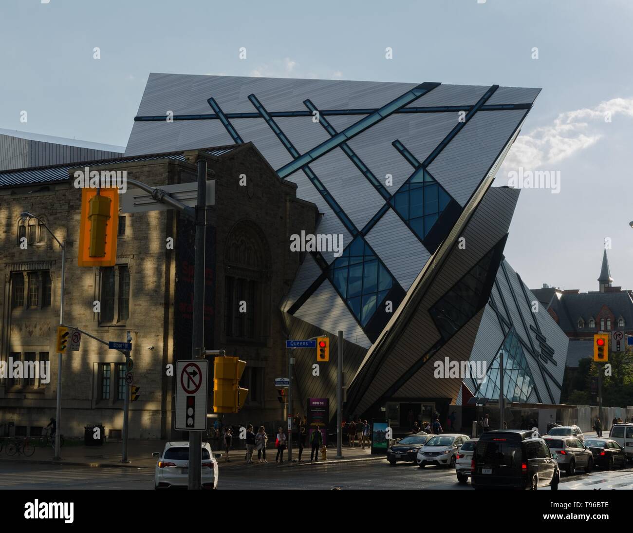 The Royal Ontario Museum building exterior in Toronto Ontario Stock ...