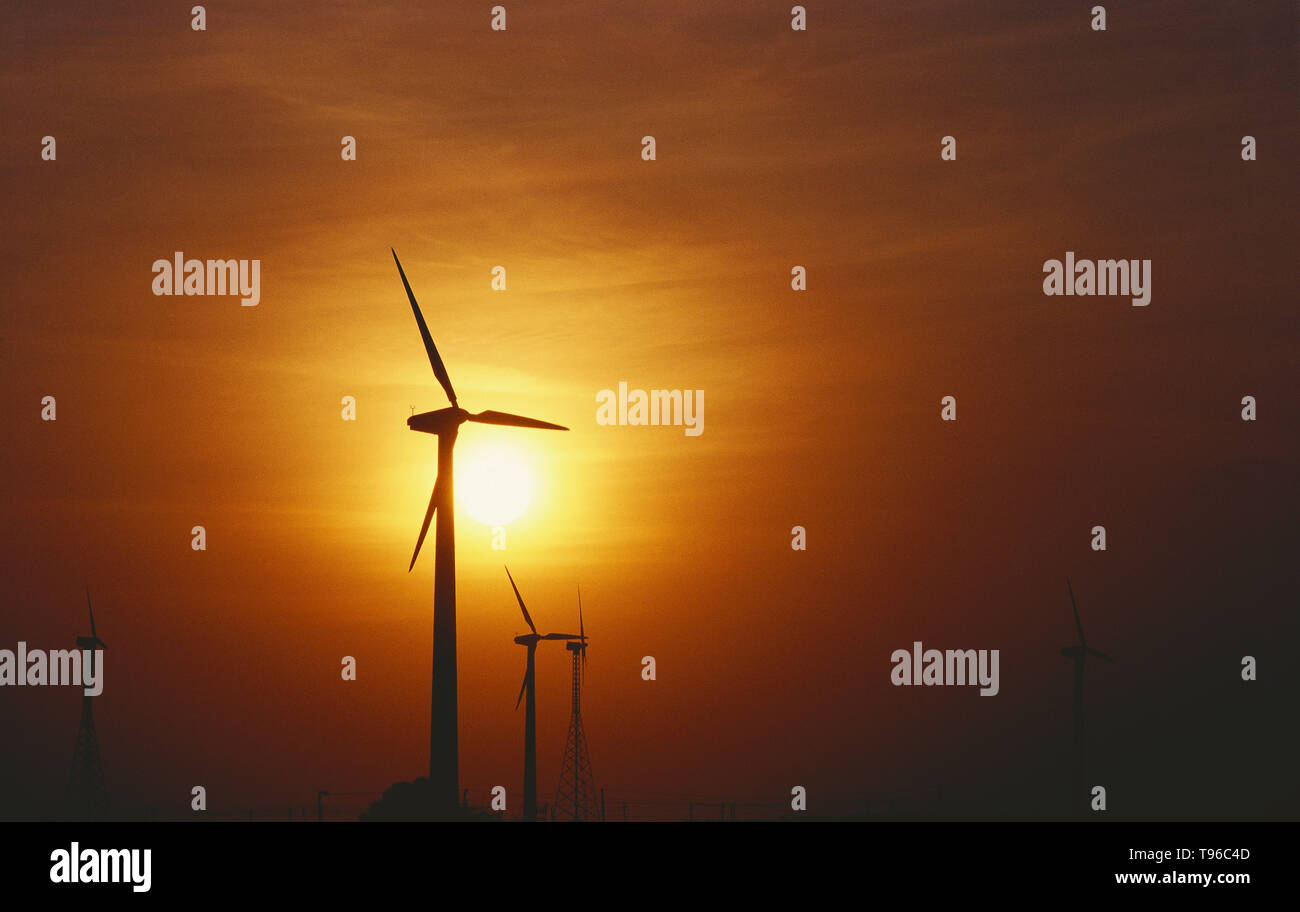 LANDSCAPE OF A WINDMILL FARM, DHANK, GUJARAT, INDIA Stock Photo - Alamy