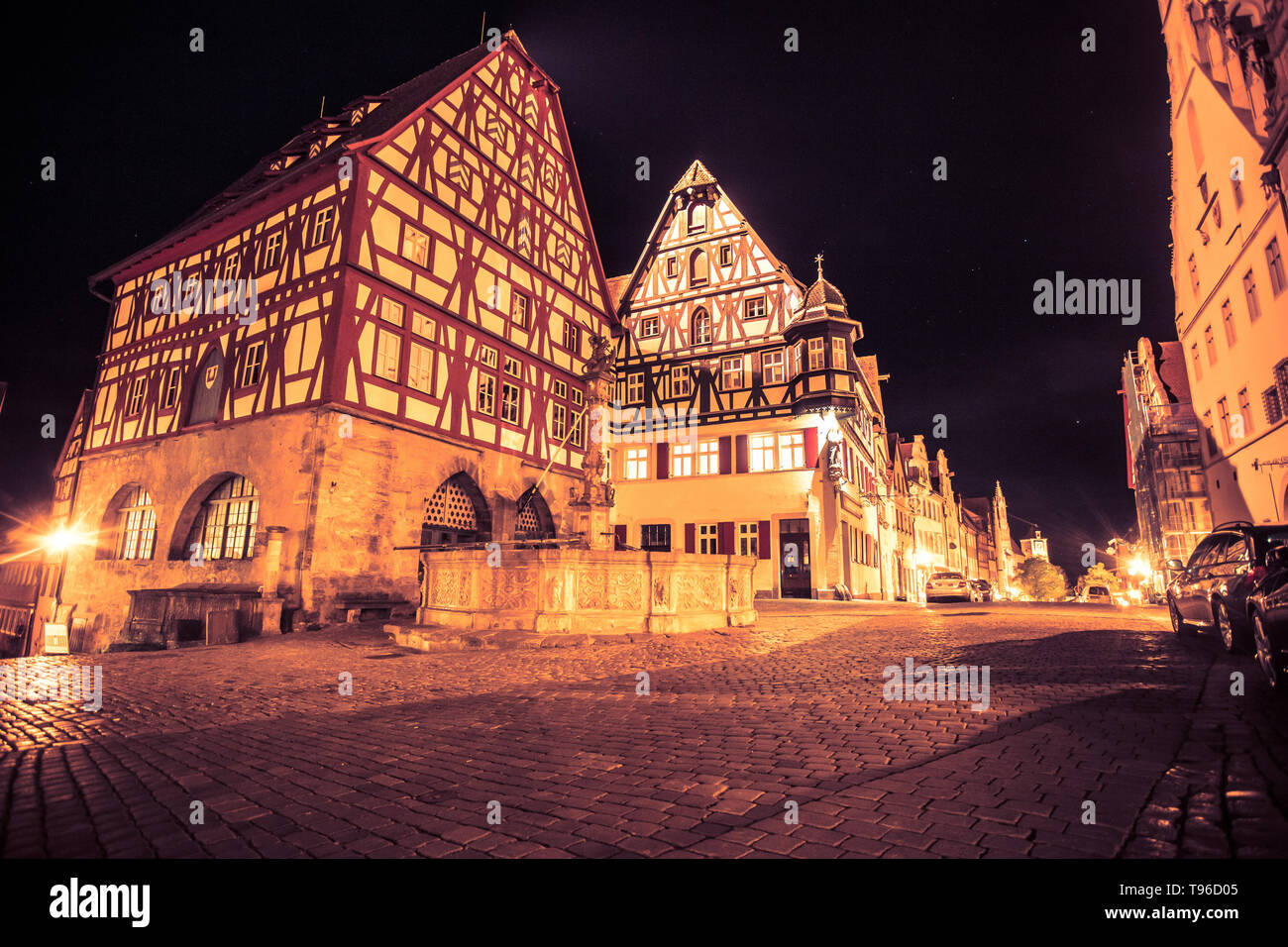 Rothenburg at night hi-res stock photography and images - Alamy