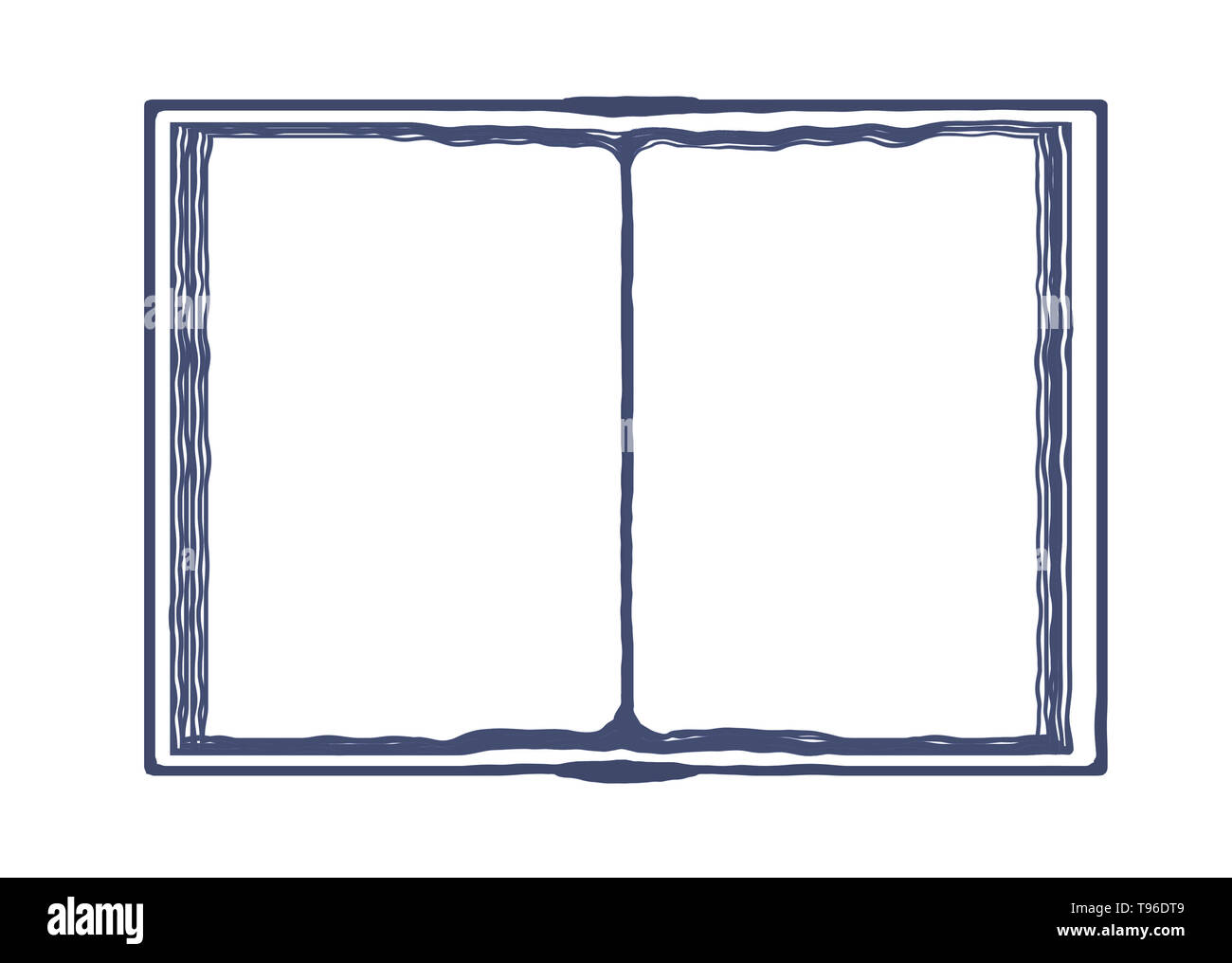 Book Outline Illustration Stock Photo - Alamy