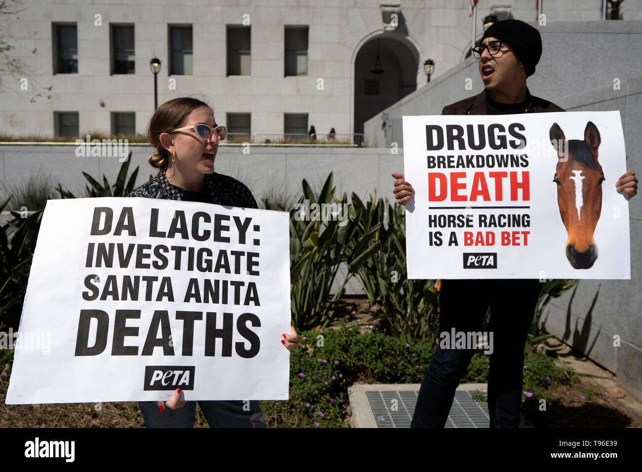 Peta animal protest hi-res stock photography and images - Alamy