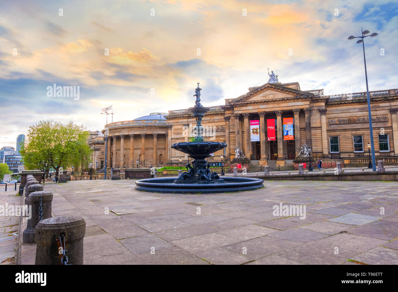 Liverpool, UK - May 16 2018: Walker Art Gallery at William Brown Street ...