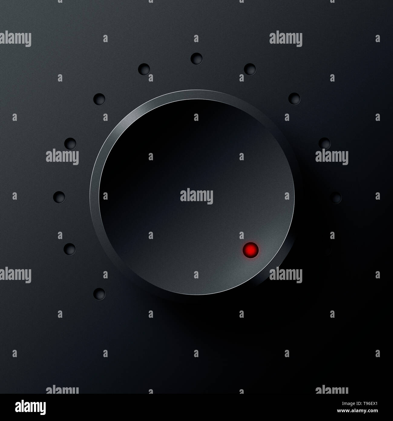 Black volume indicator circle hi-res stock photography and images - Alamy