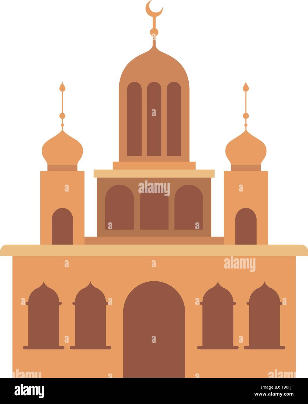 ramadan kareem mosque building icon Stock Vector Image & Art - Alamy