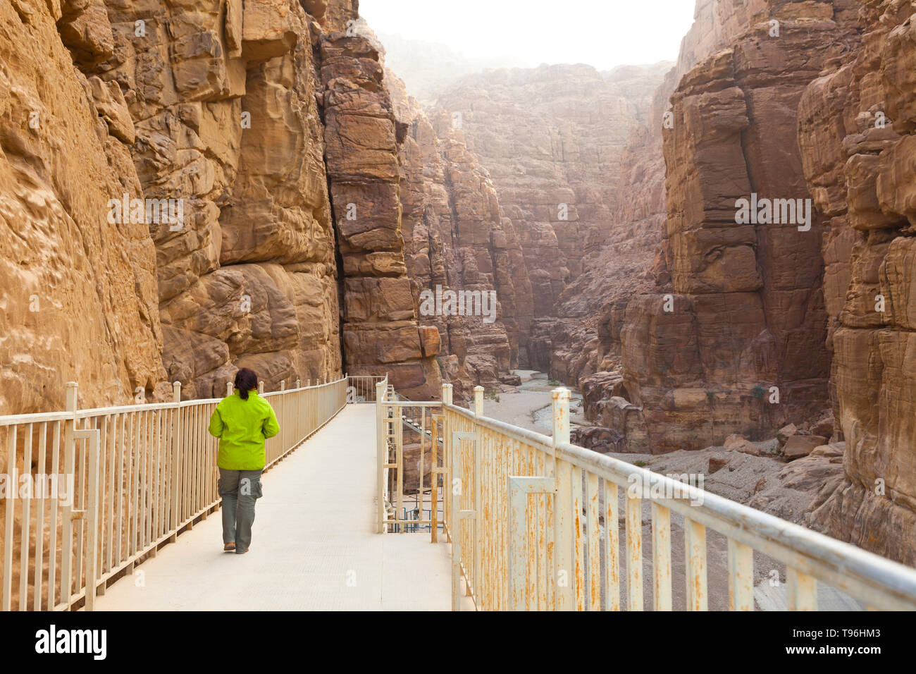Cañón. Reserva Natural de Mujib. Valle del Rift. Mar Muerto. Jordania ...