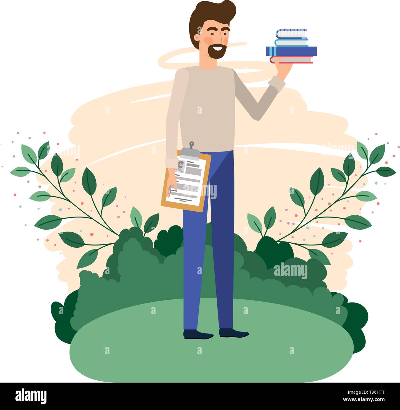 Man cv curriculum in Stock Vector Images - Alamy