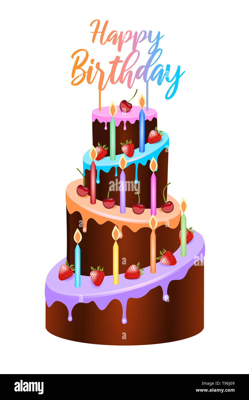 Happy birthday banner design festive Cut Out Stock Images & Pictures ...
