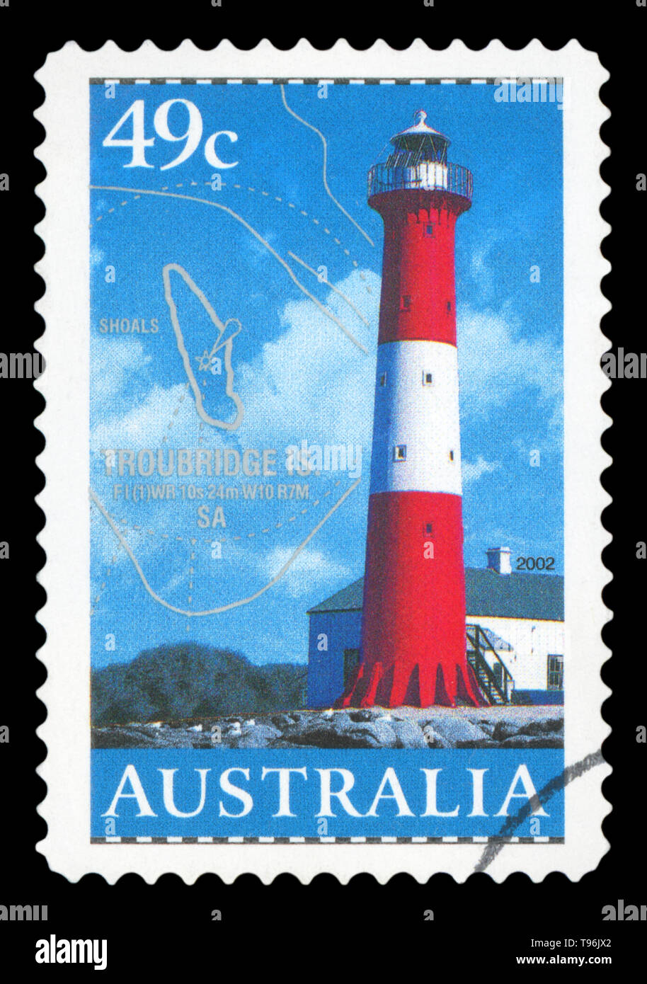AUSTRALIA - CIRCA 2002: A stamp printed in Australia shows Firetower on ...