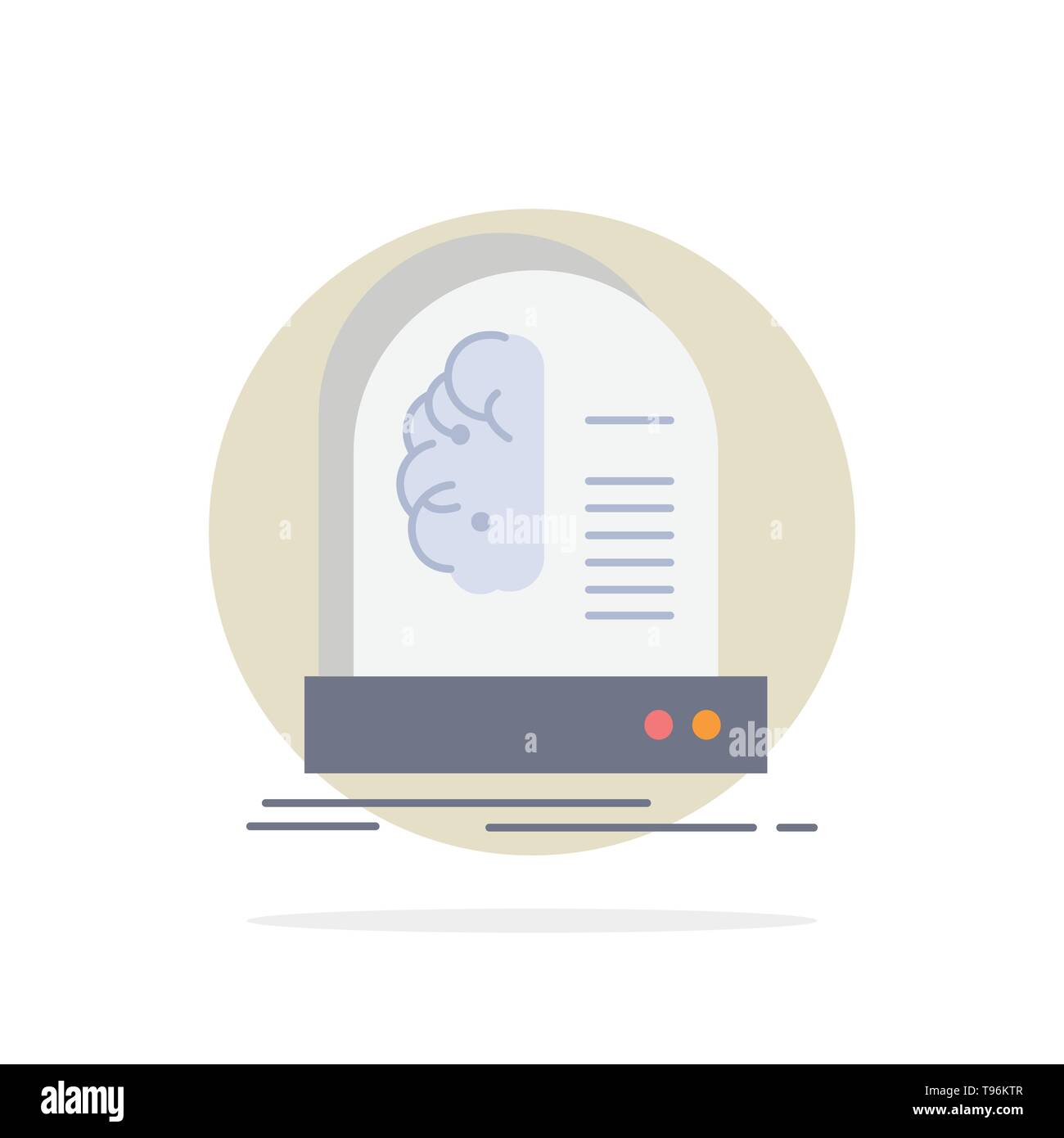 Cyber reality brain machine Stock Vector Images - Alamy
