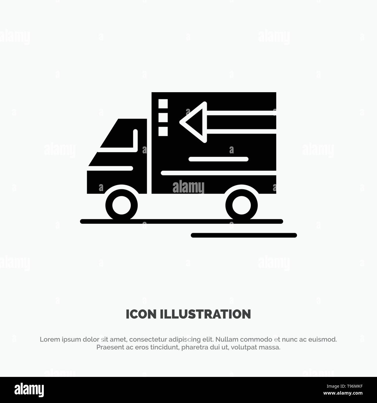 Lorry truck fast delivery label Stock Vector Images - Alamy
