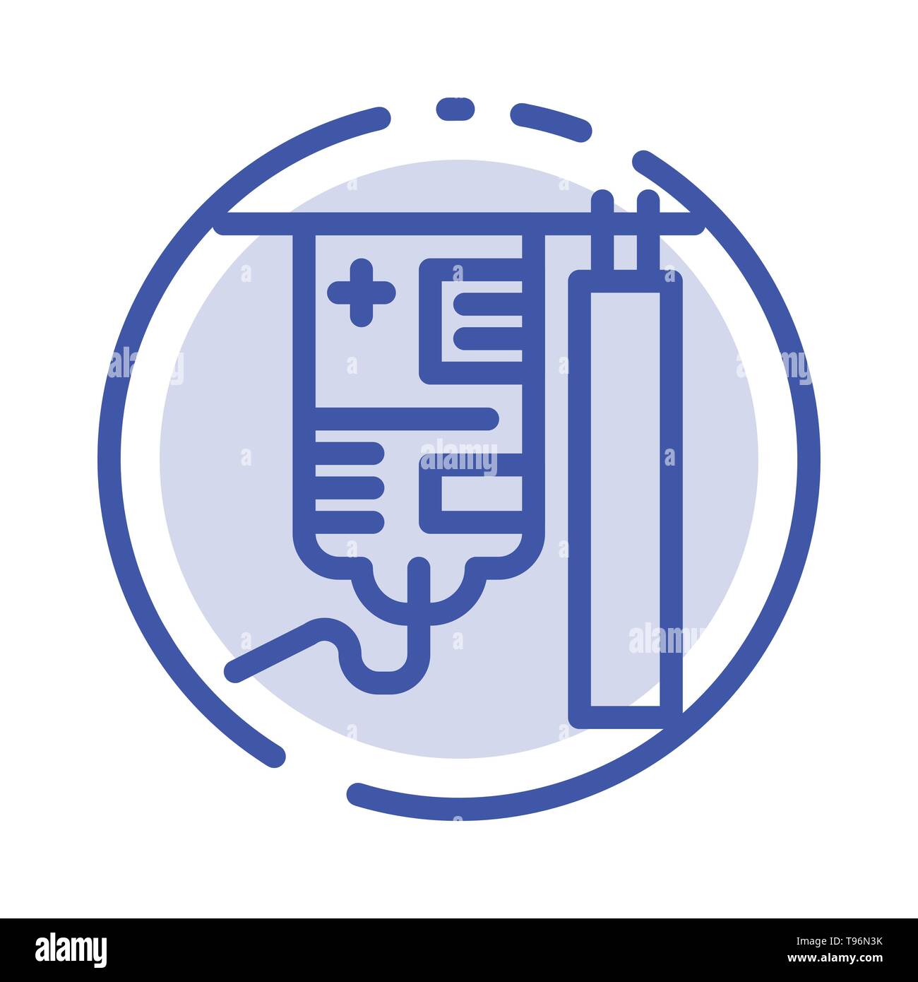 Intravenous saline drip Stock Vector Images - Alamy