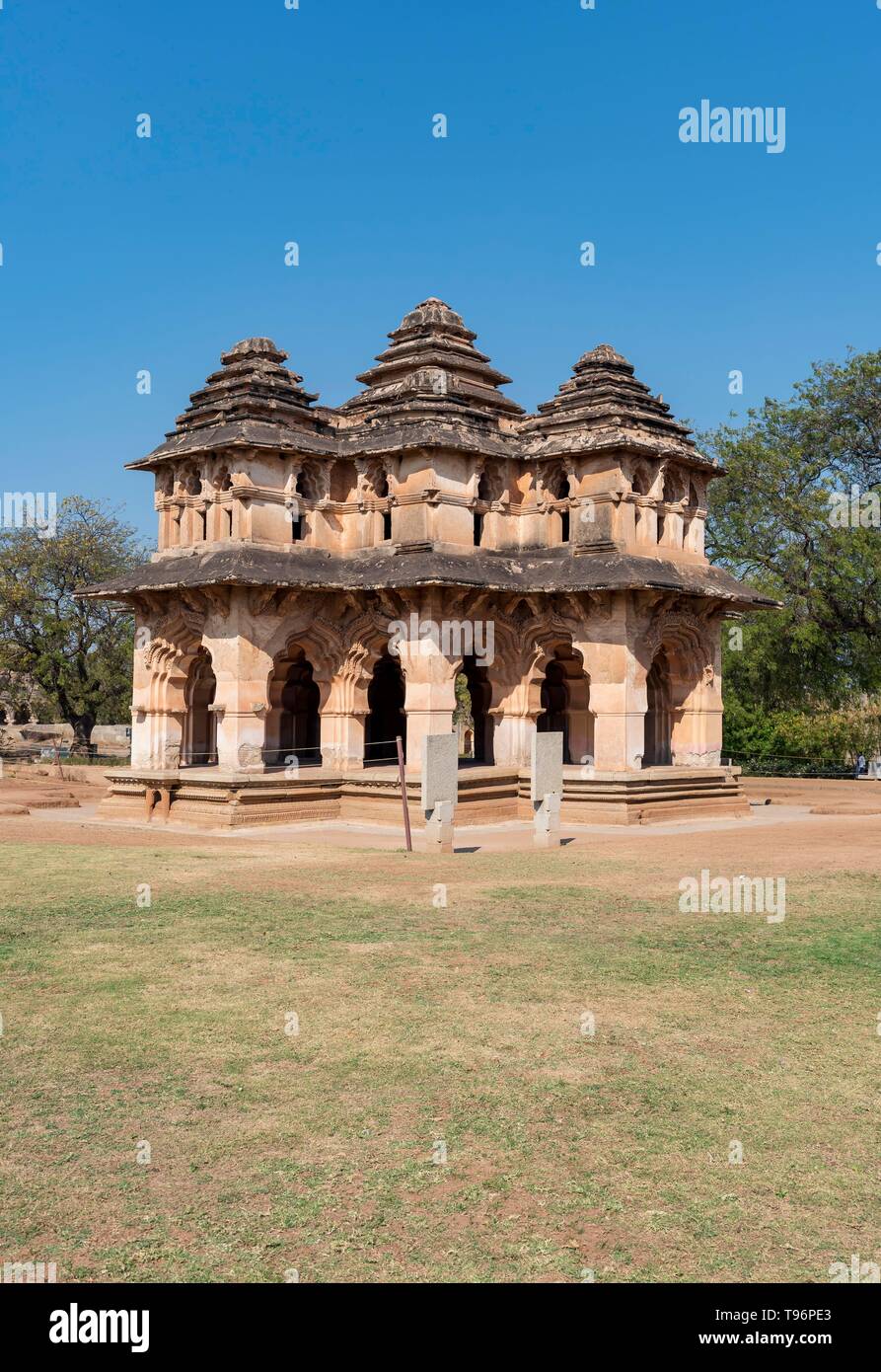 Lotus Mahal, Hampi, India Stock Photo - Alamy