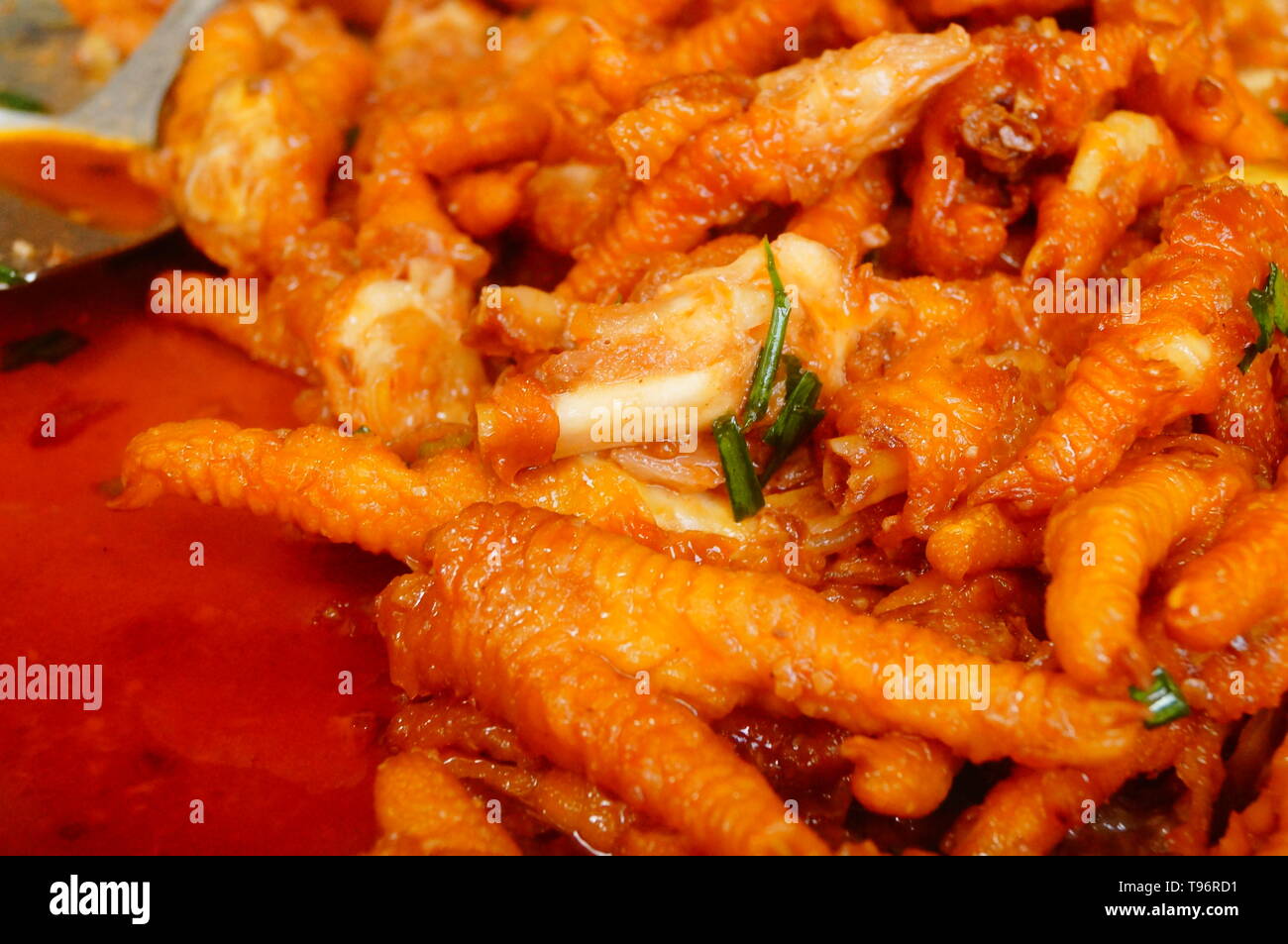 Chinese traditional food fried chicken feet Stock Photo - Alamy