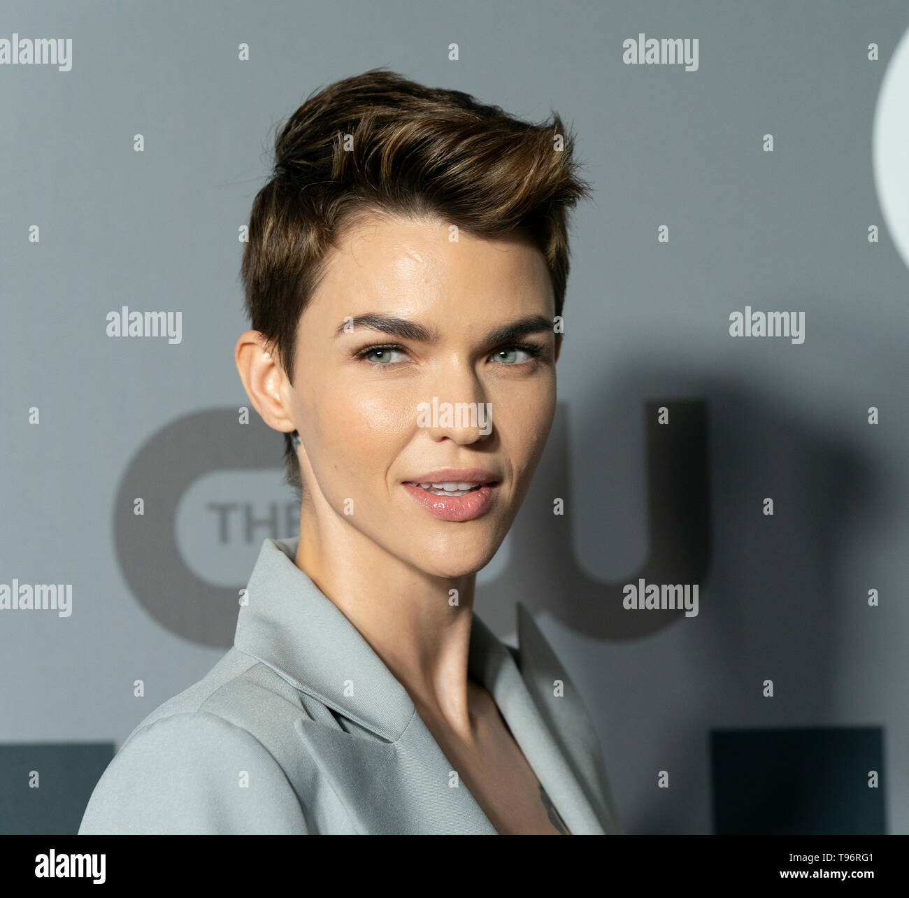Ruby Rose wearing dress by MISBEHAVE MISBHV attends CW Network Upfornt ...