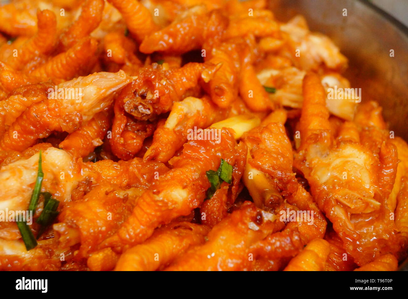 Chinese traditional food fried chicken feet Stock Photo - Alamy