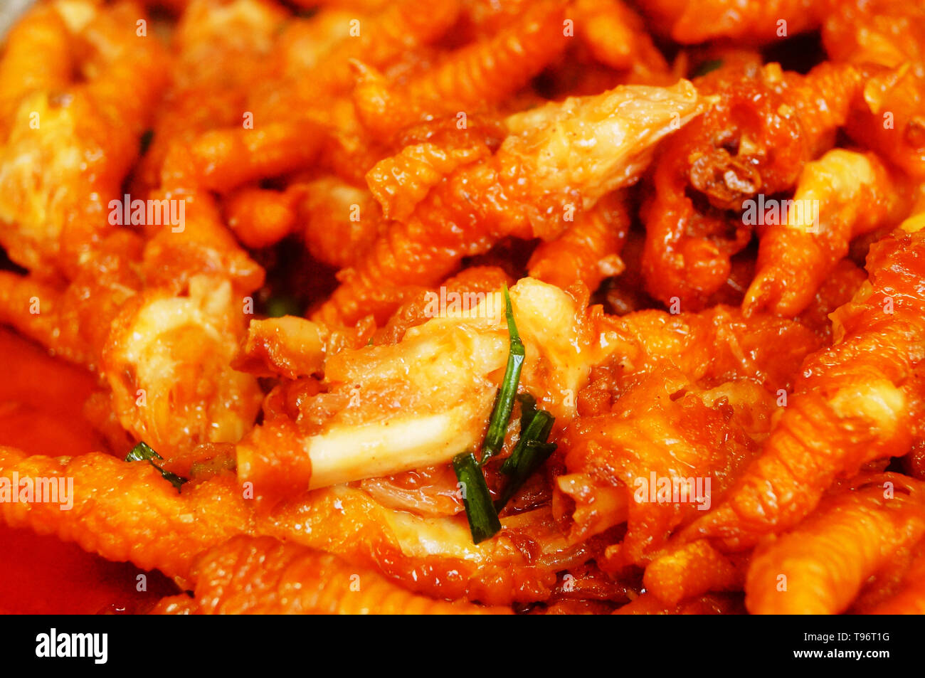 Chinese traditional food fried chicken feet Stock Photo - Alamy