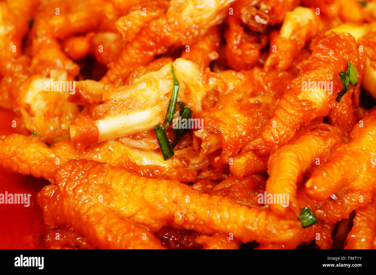 Chinese traditional food fried chicken feet Stock Photo - Alamy