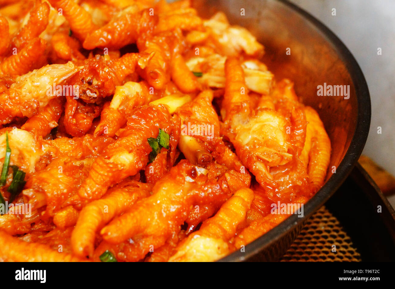 Chinese traditional food fried chicken feet Stock Photo - Alamy