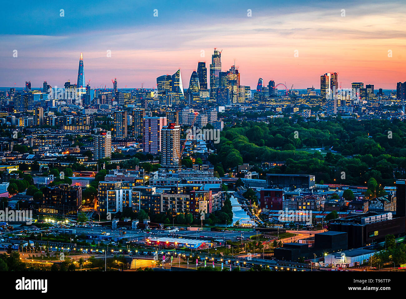 The London Skyline at dusk Stock Photo - Alamy