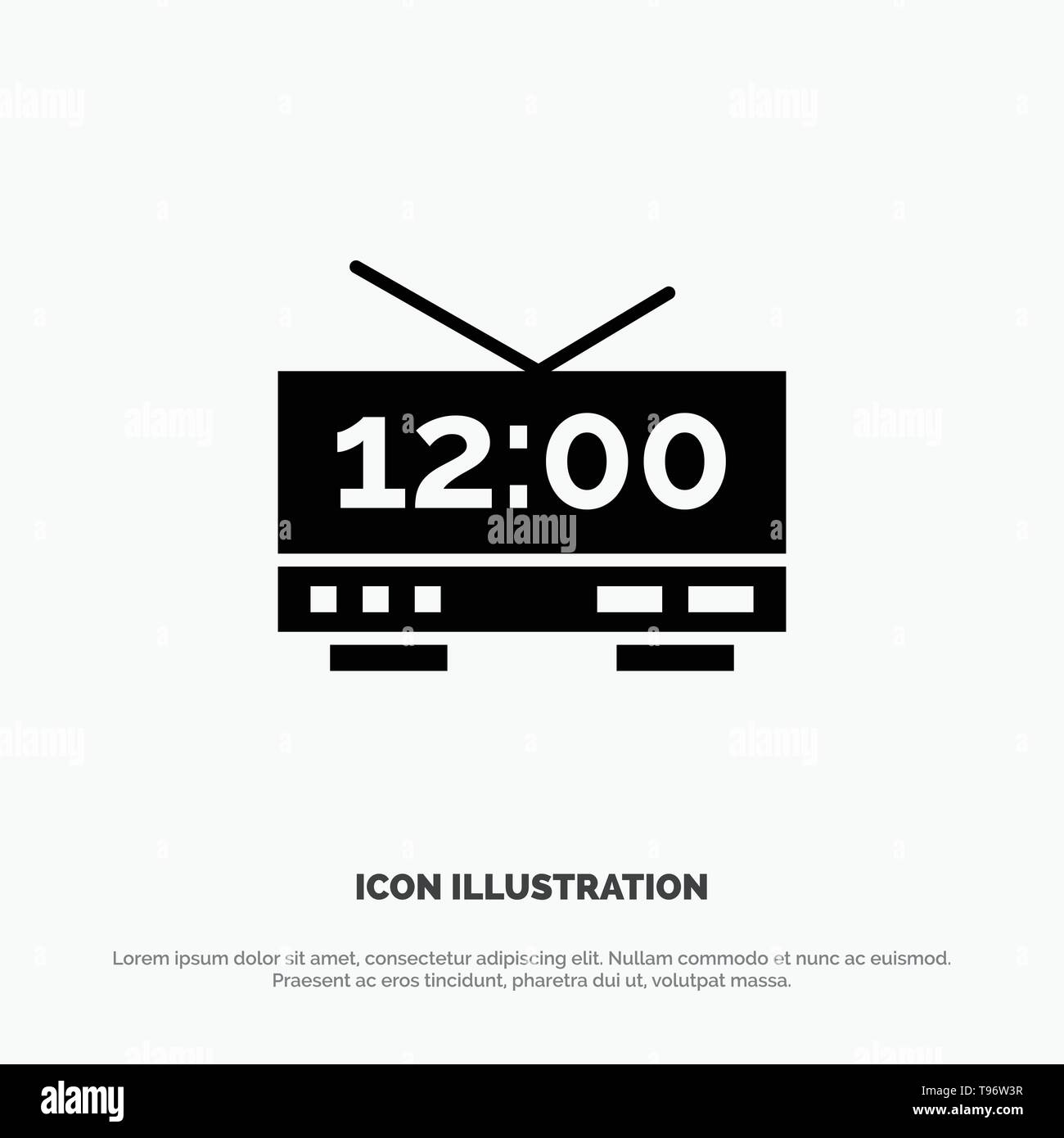 Digital electric clock Cut Out Stock Images & Pictures - Alamy