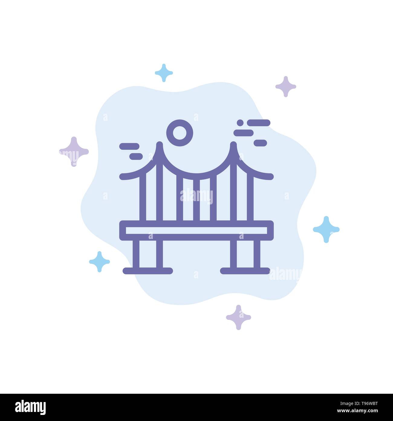 Blue bridge road Stock Vector Images - Alamy