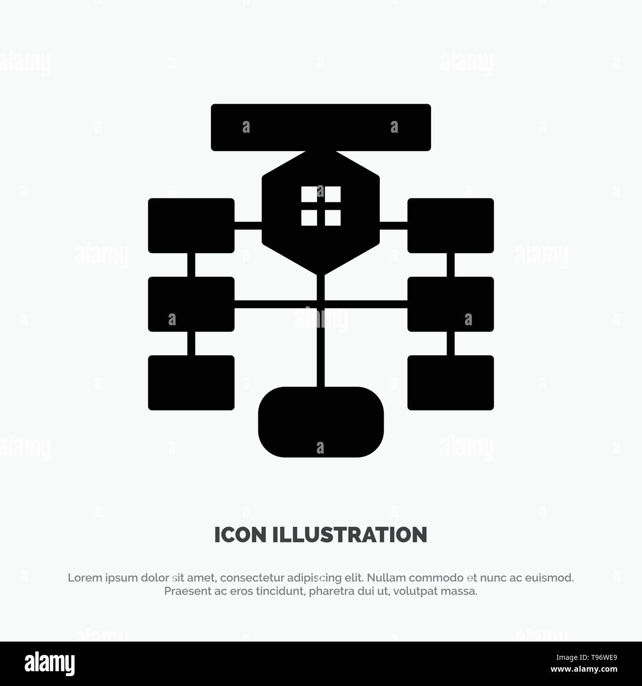 Database icon solid hi-res stock photography and images - Alamy