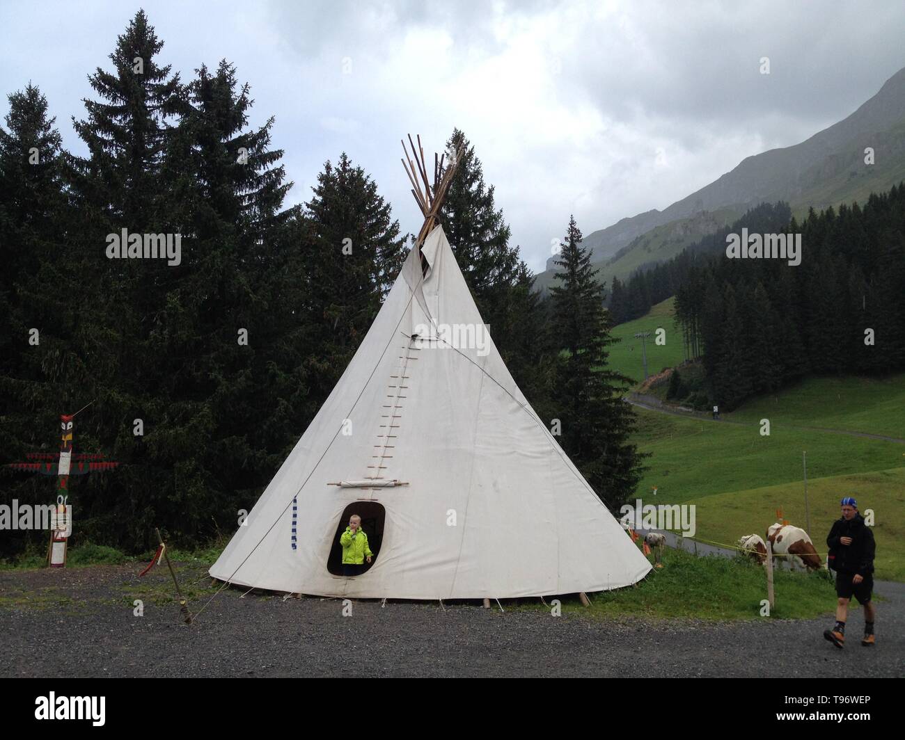 Traditional tipi construction hi-res stock photography and images - Alamy