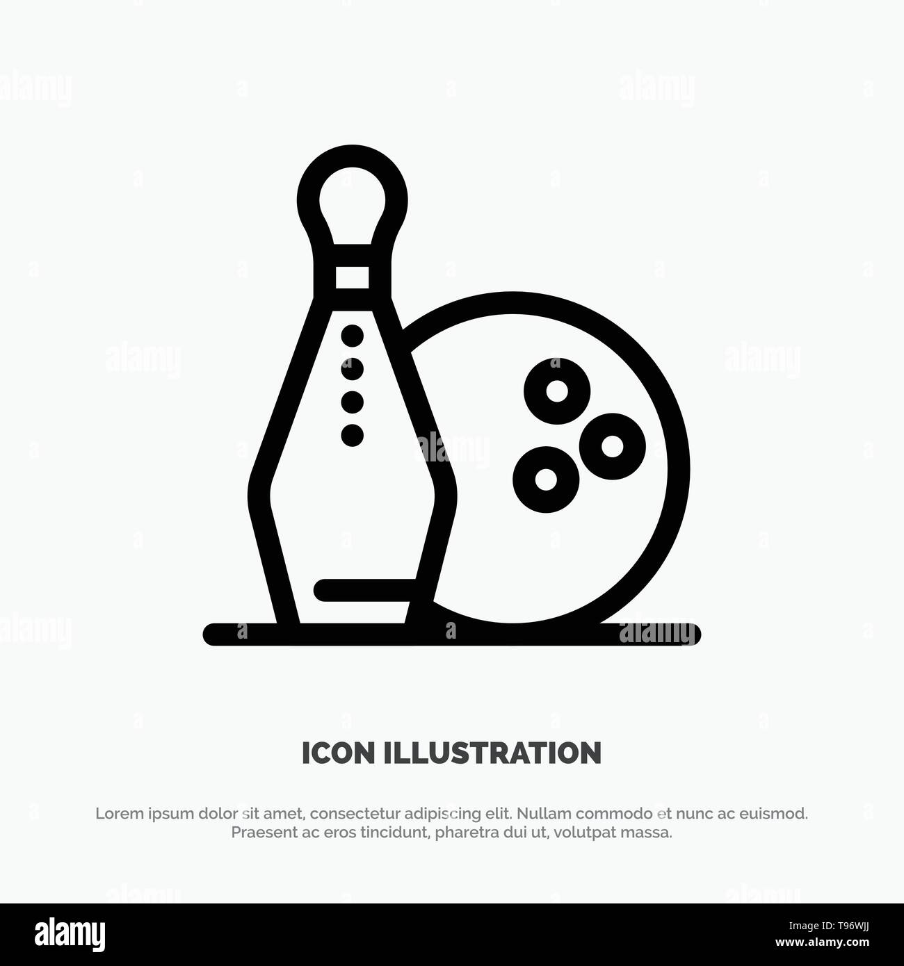 Old bowling Stock Vector Images - Alamy