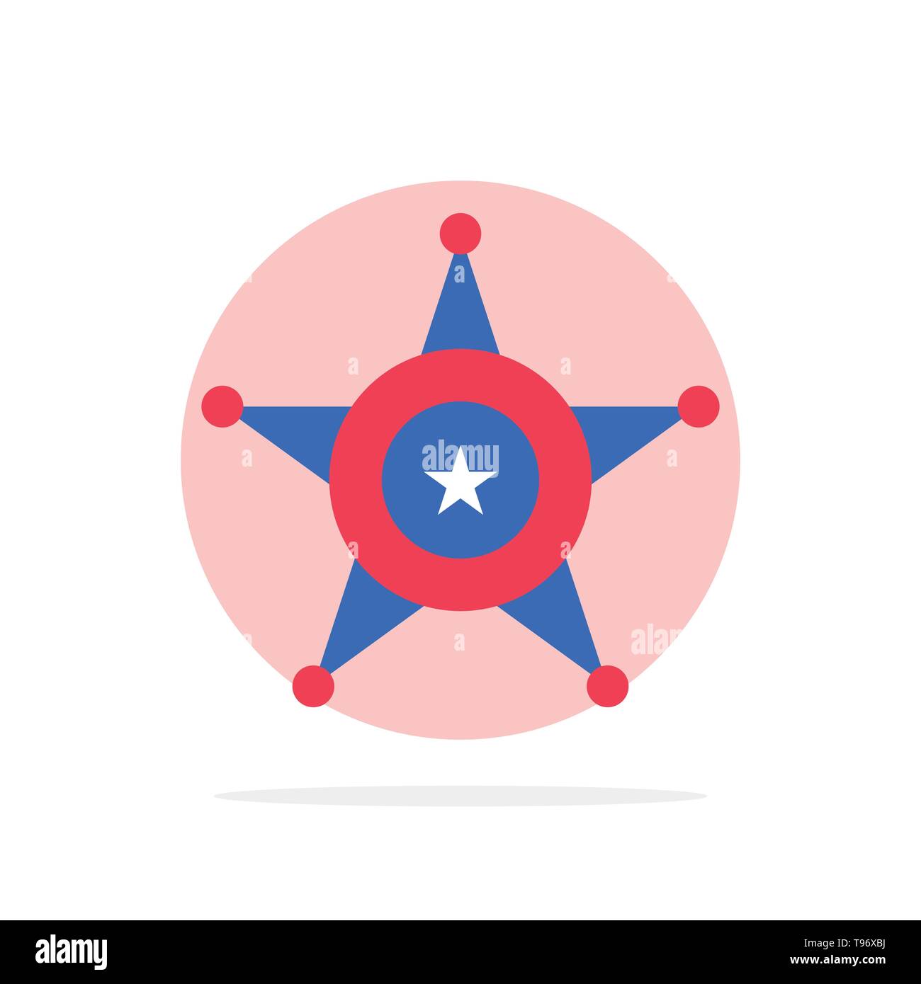 Star sheriff wild west flat Stock Vector Images - Alamy