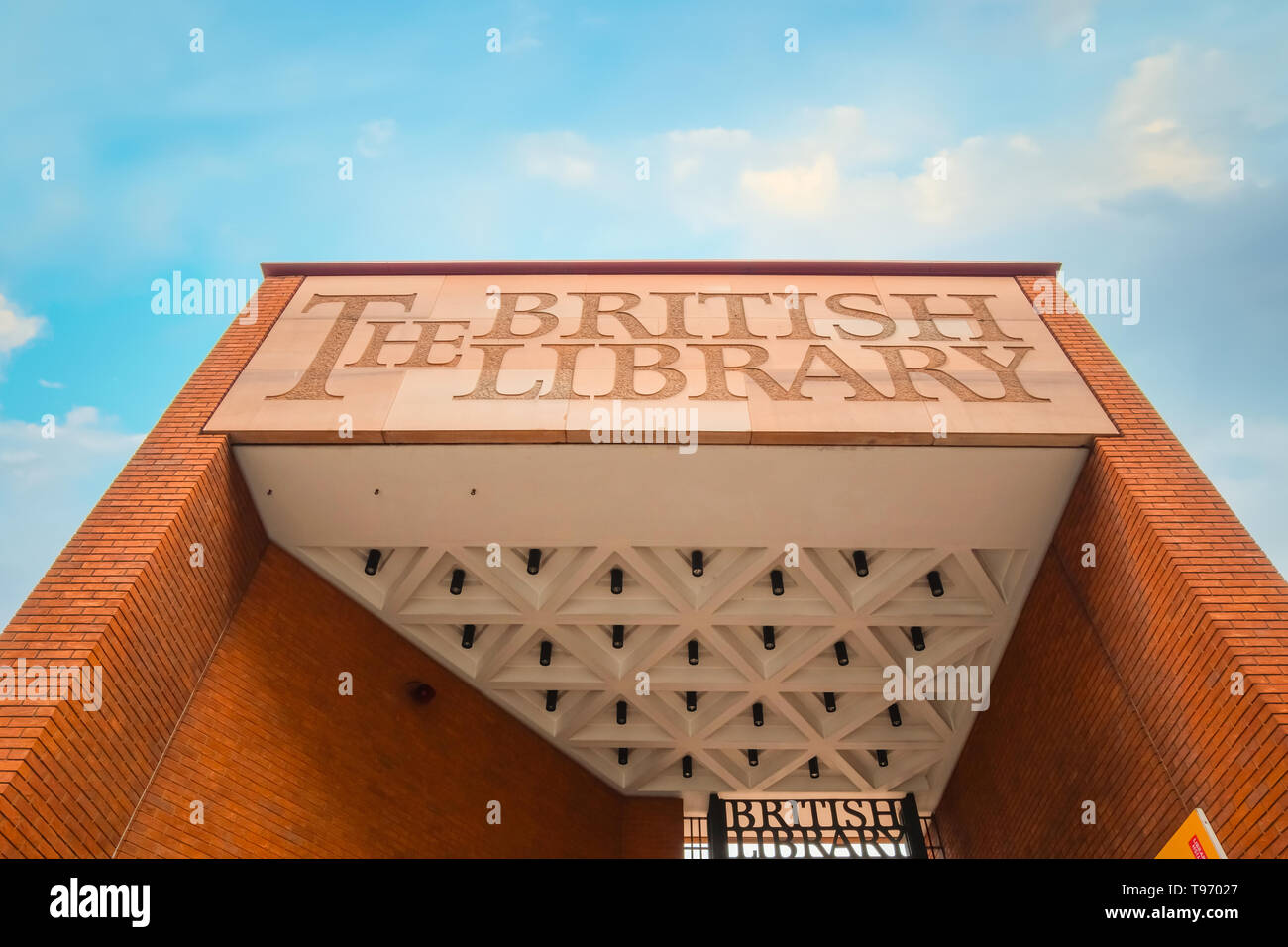 London, UK - May 12 2018: The British Library is the UK's national ...