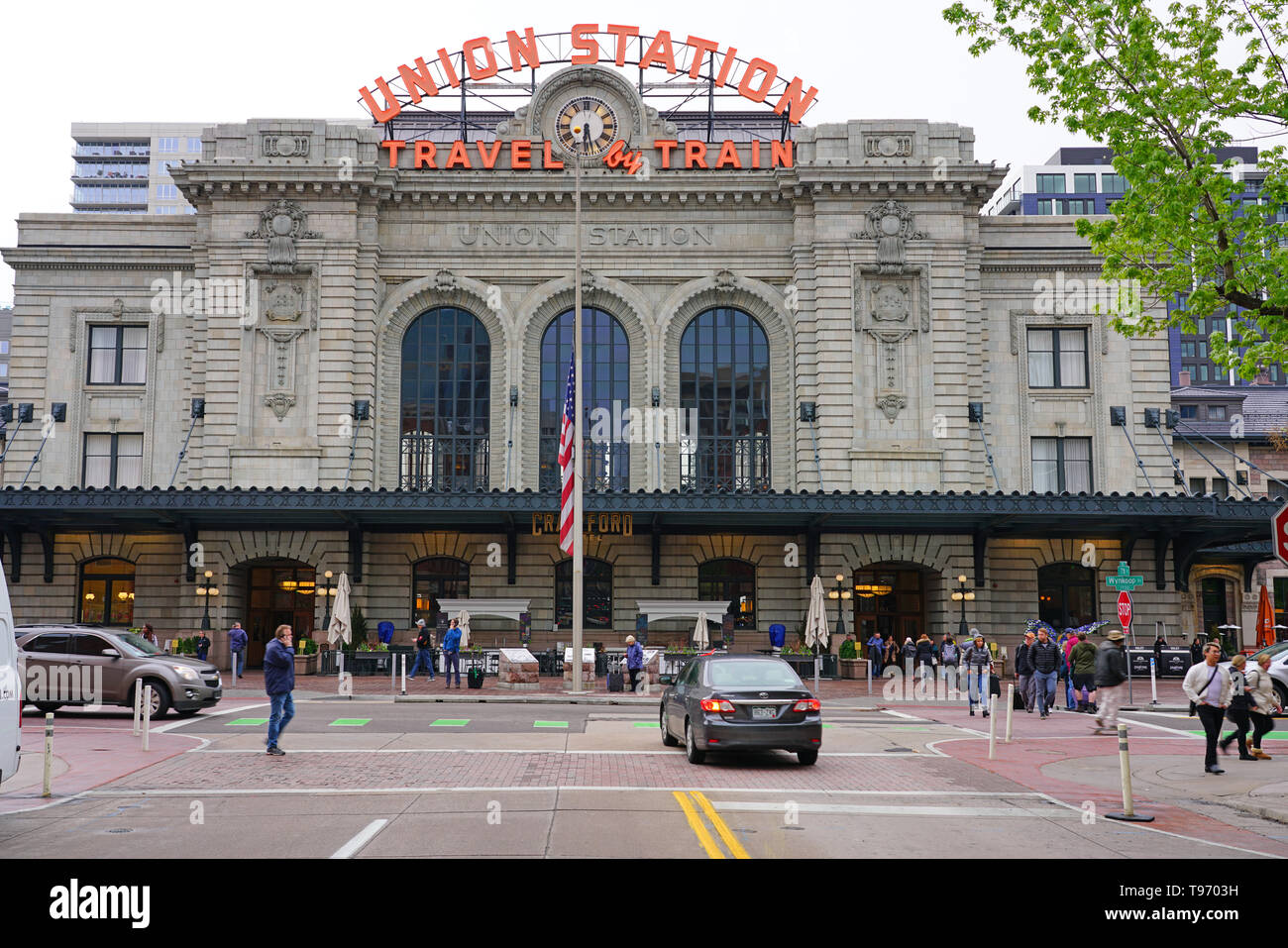DENVER, CO -9 MAY 2019- View of the Union Station Denver, the main ...