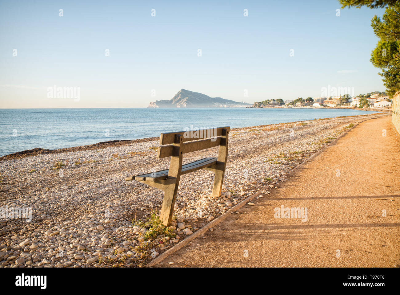 Northern Altea beach promenade with a lovely look over the ...