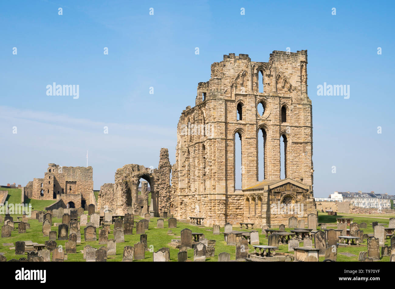 East facade Tynemouth Priory, north east England, UK Stock Photo - Alamy
