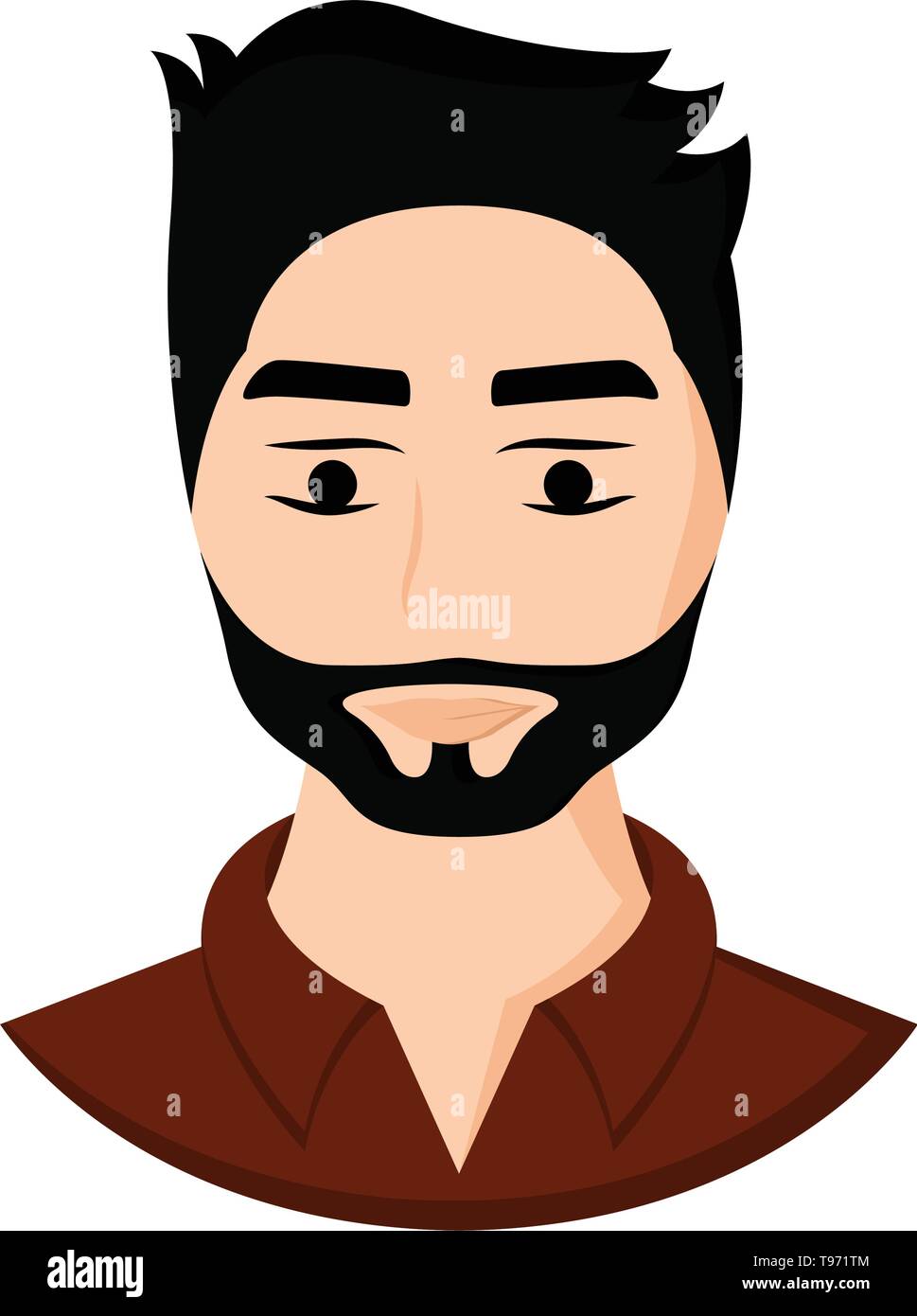 Isolated beauty avatar of a man Stock Vector Image & Art - Alamy