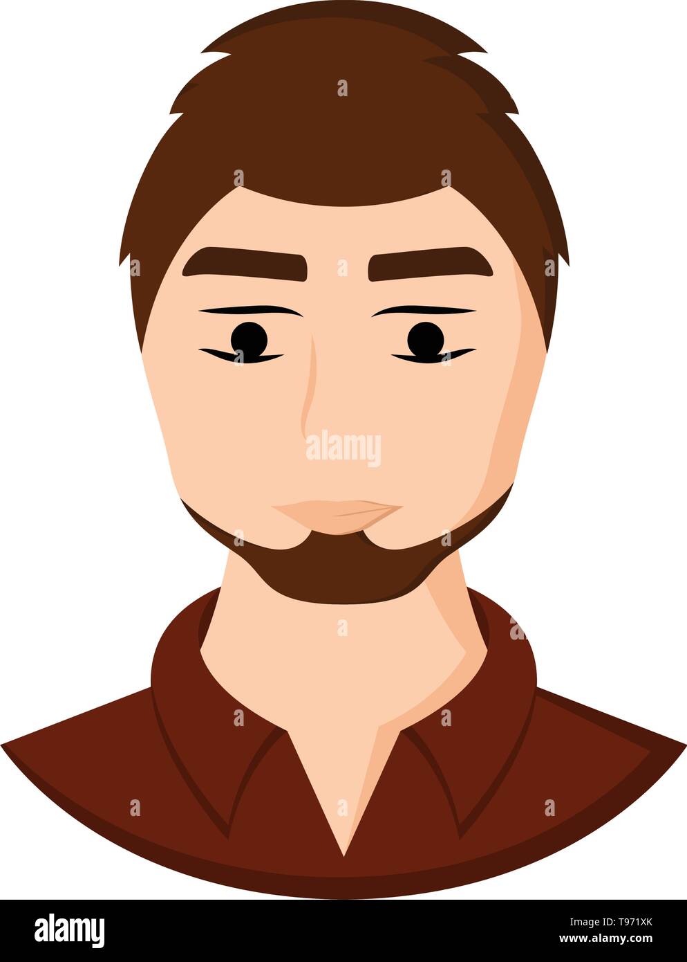 Isolated beauty avatar of a man Stock Vector Image & Art - Alamy