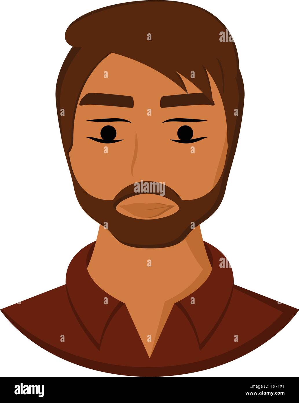 Isolated beauty avatar of a man Stock Vector Image & Art - Alamy