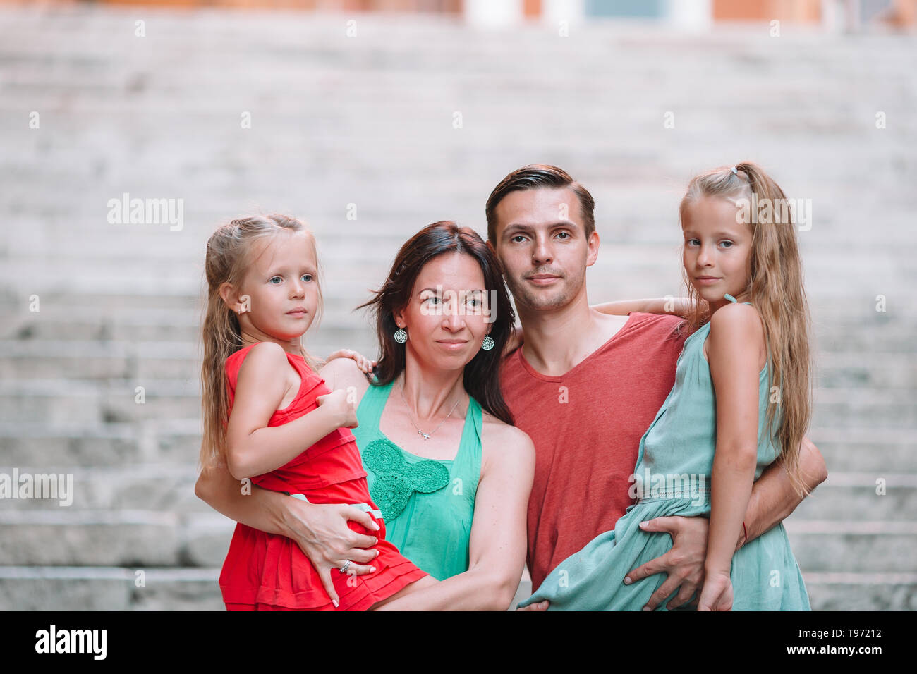 Family on holiday in rome hi-res stock photography and images - Alamy