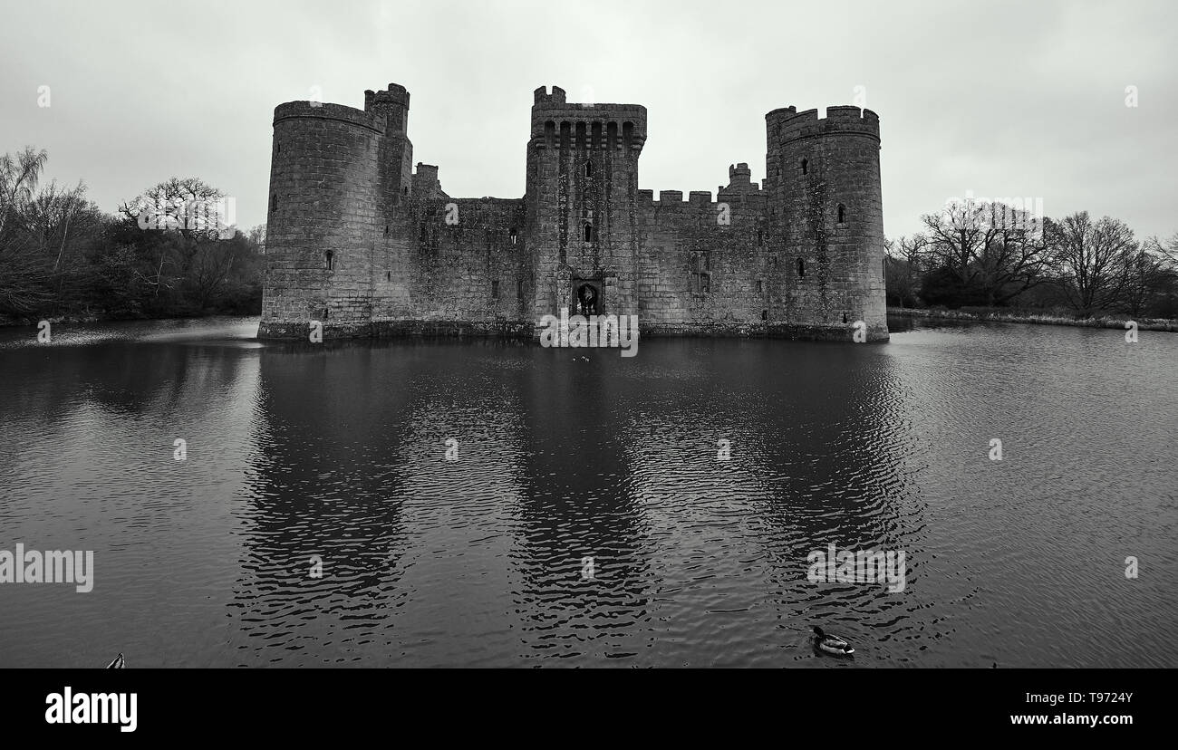 Bodiam Castle is a 14th-century moated castle near Robertsbridge in ...