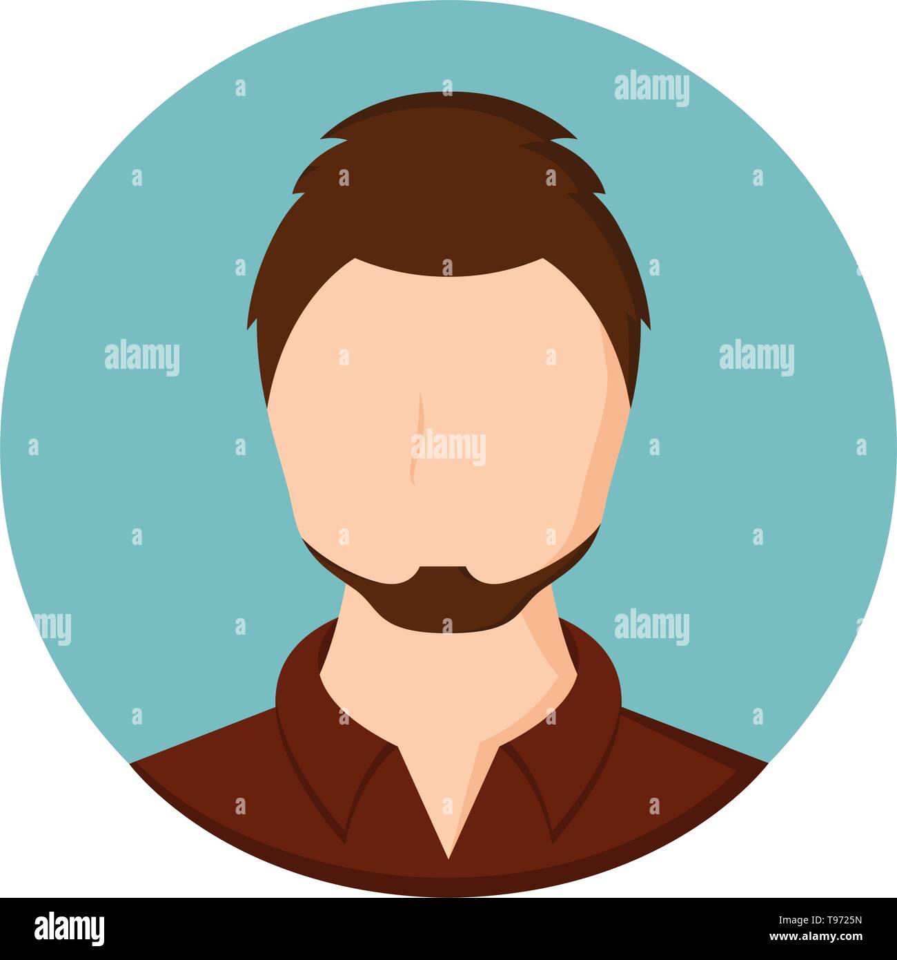 Isolated beauty avatar of a man Stock Vector Image & Art - Alamy
